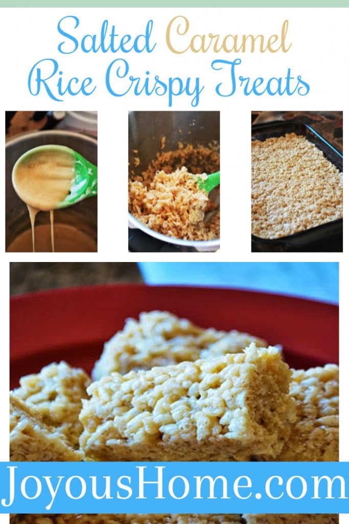 Salted Caramel Rice Crispy Treats | Joyous Home