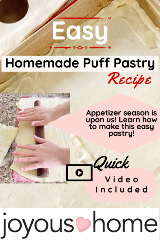 Easy Homemade Puff Pastry | Joyous Home