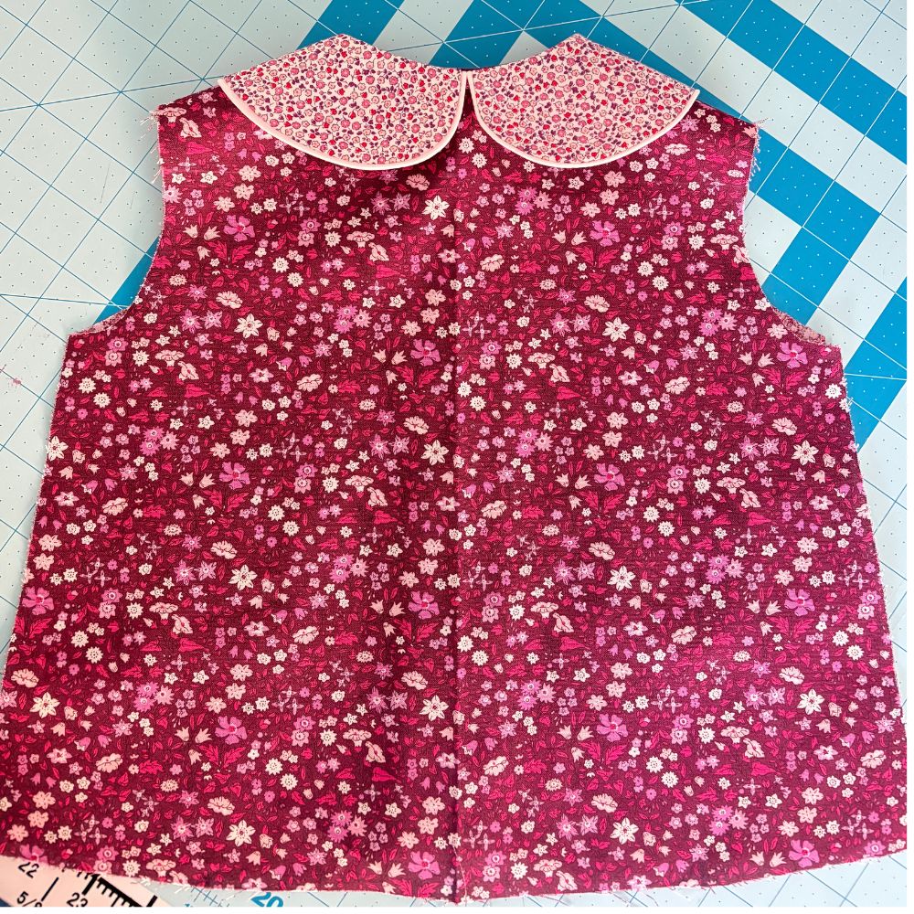 How to Sew a Child's Dress Collar with Piping | Joyous Home